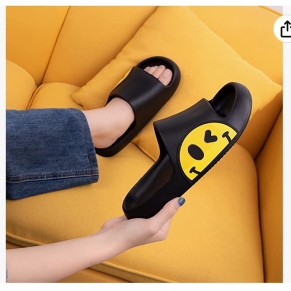 None | Shoes | Smiley Face Sandals Slides For Women And Men Cute Preppy ...
